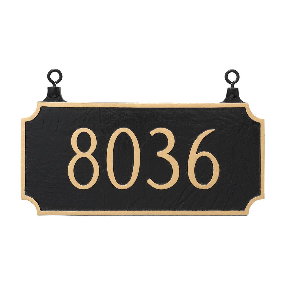 Double Sided Hanging Princeton Address Sign Plaque