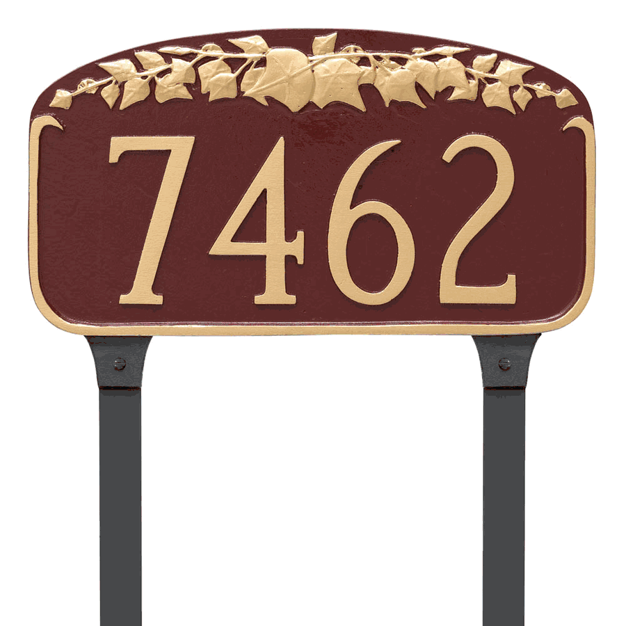 Ivy Leaf Address Sign Plaque