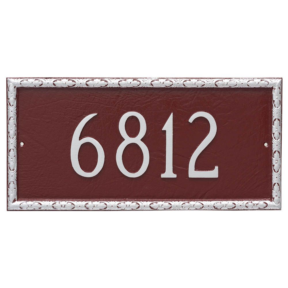Jefferson Rectangle One Line Address Sign Plaque