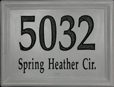 Cast Stone Address Blocks
