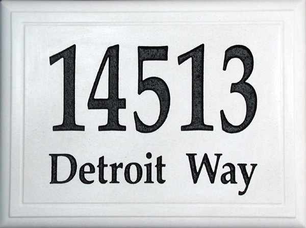 Large Surface Mount Address Block