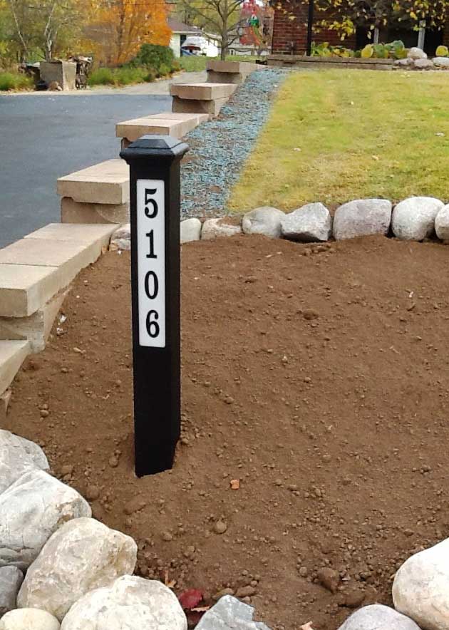 Lighted Address Post