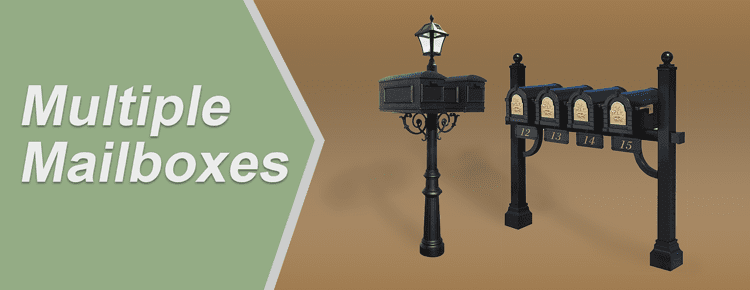 Multiple Mount Mailbox Post