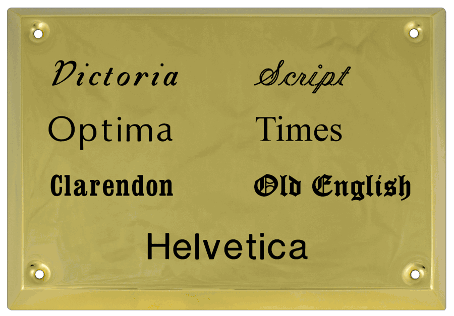 Ornate Rectangle Plaque