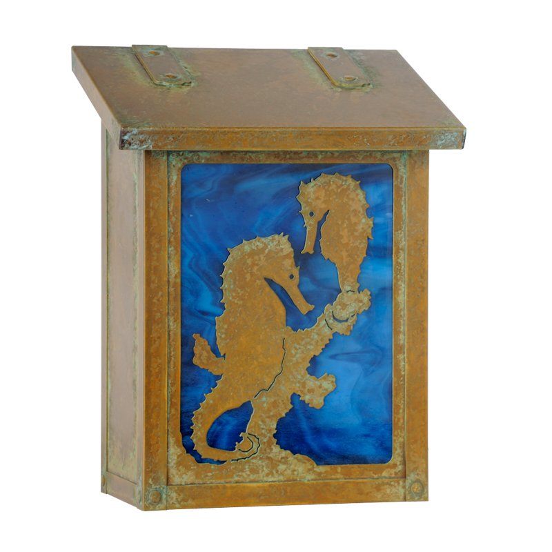 Sea Horse Vertical Mailbox