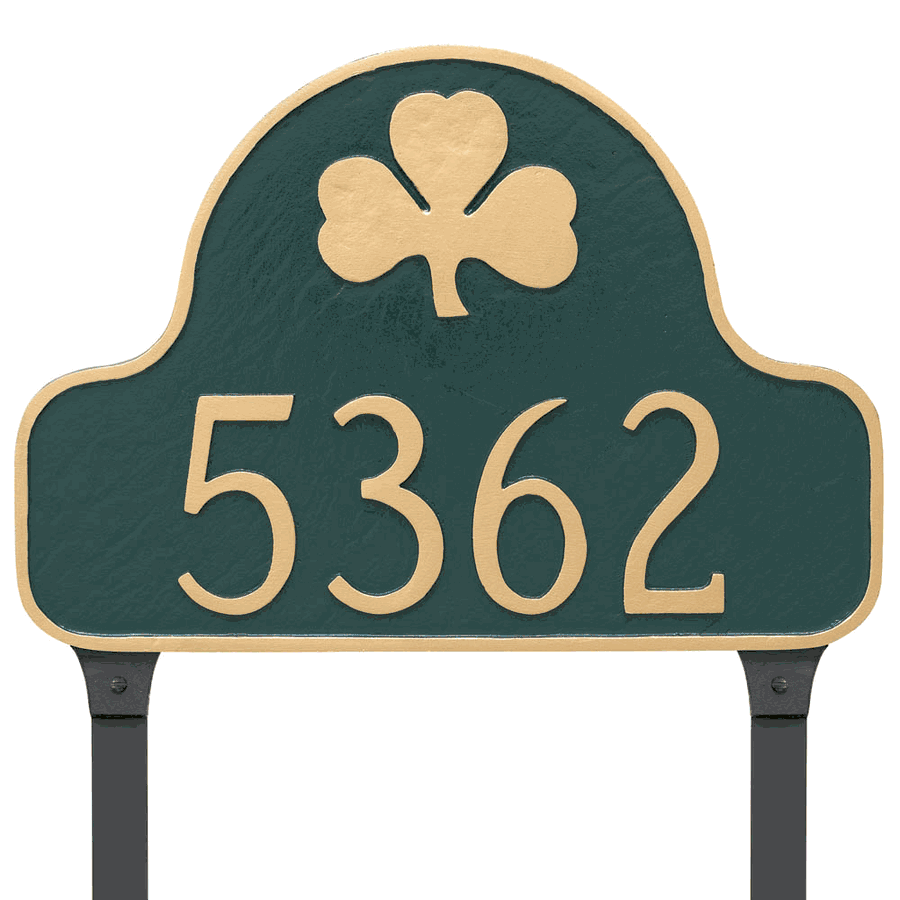 Shamrock Arch Address Sign Plaque