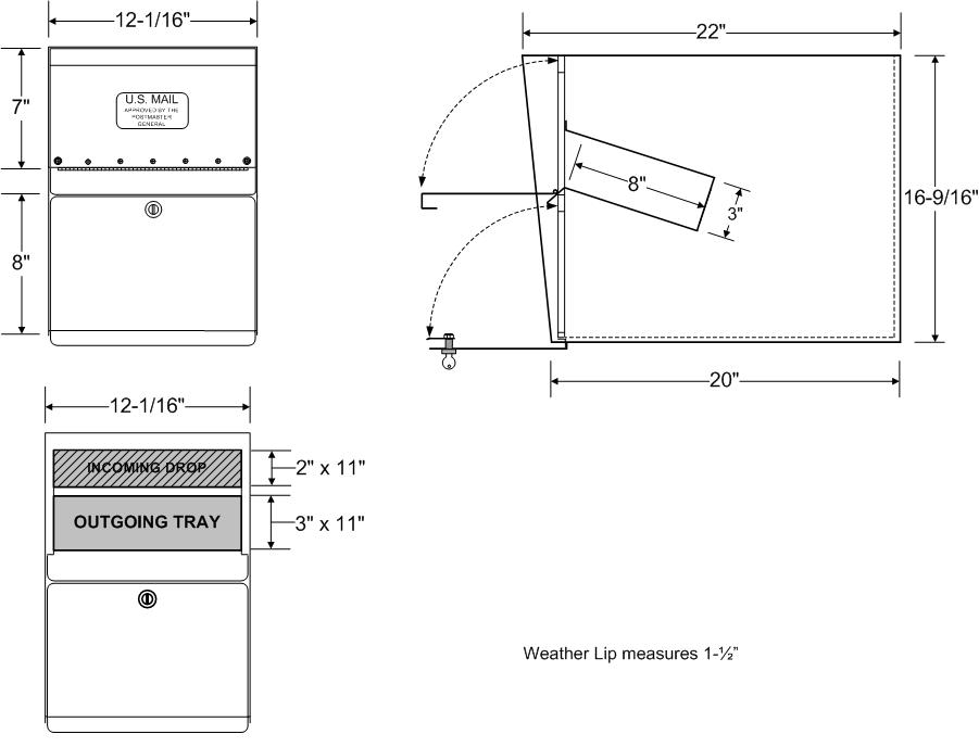 Standard Drop Box, Stainless