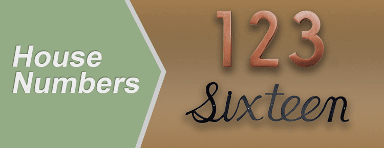 Standard & Script House Numbers