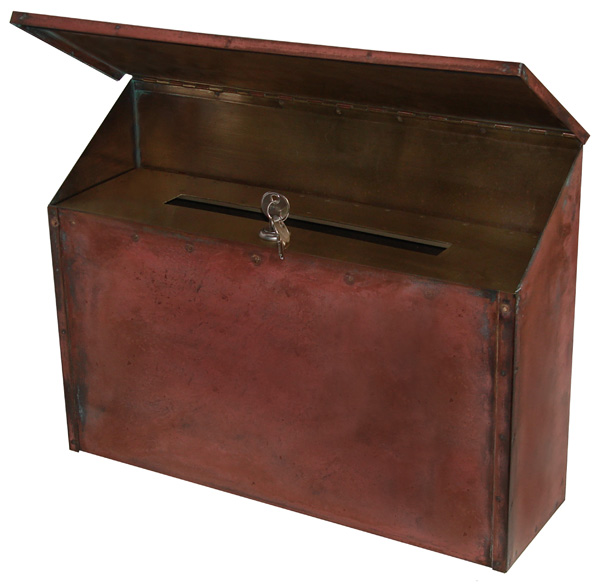 Winchester Wall Mount Brass Mailbox