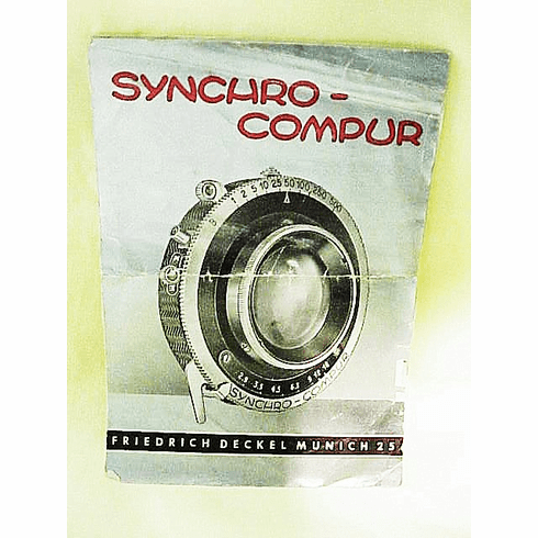 Synchro-Compur Instructions, 2pgs , 1951 (xerox)