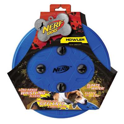Nerf Dog Whistling Howler Flying Disc at FreshMarine.com