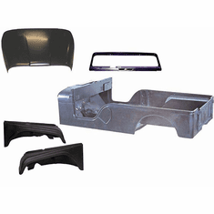 Steel Body Kits and Body Tubs for 1946-71 Willys Jeep CJ2A, CJ3A, CJ3B ...