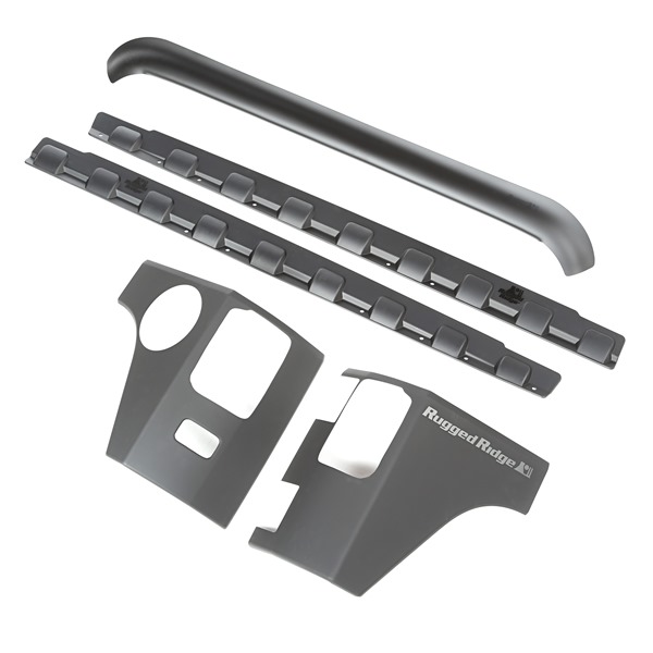 1165153 5-Piece Body Armor Kit, 2-Door, Smooth, 2007-18 Jeep Wrangler ...