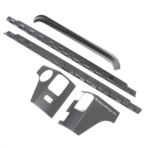 1165152 5-Piece Body Armor Kit, 4-Door, Smooth, 2007-18 Jeep Wrangler ...