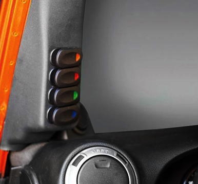 1723586 Driver Side A-Pillar Switch Pod Kit, Black, 2007-10 Jeep ...