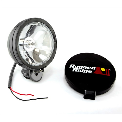 1520701 6-Inch Halogen Light, Black Steel Housing by Rugged Ridge ...