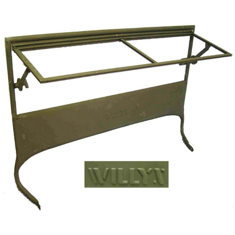 Omix-Ada DMC-663628 Windshield Frame, Willys Script, for 1945-1949 ...