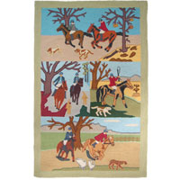 Fox Hunt Kids Area Rug