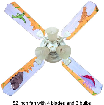 Out of Stock Dinosaur Kids Ceiling Fan with Lights