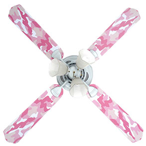 Out of Stock Pink Camouflage Girls Ceiling Fan with Lights