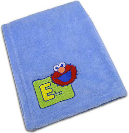 Sesame Street Elmo Plush Baby Blanket in Blue