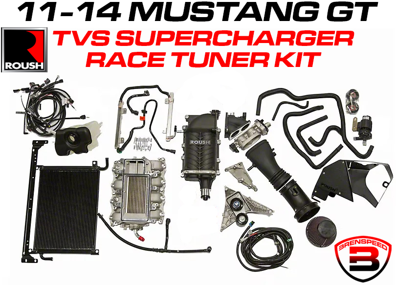 *IN STOCK* 2011-14 Mustang GT Roush TVS Supercharger Race Tuner Kit