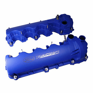 Blue Ford Racing 3- Valve Cam Covers. Laser Etched, (05-10)