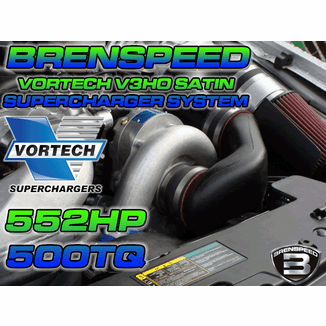 Mustang GT HIGH OUTPUT Vortech Supercharger V3 Brenspeed Package (05-10)