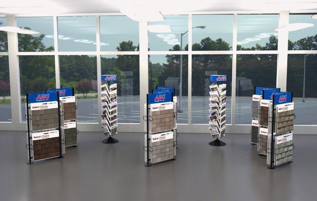 In Stock Sample Board Displays, Building Materials Racks RWIREworks