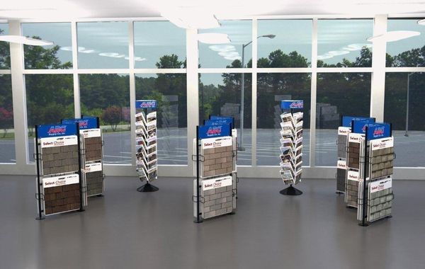 In Stock Sample Board Displays, Building Materials Racks RWIREworks