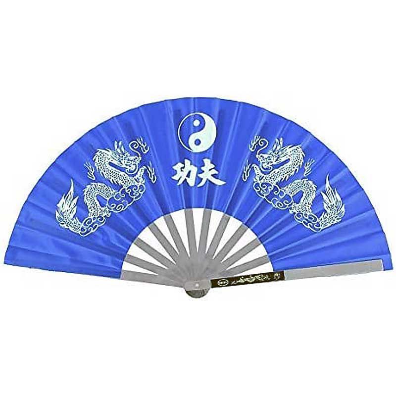 BLUE KUNG FU STEEL FAN ON SALE $29.95