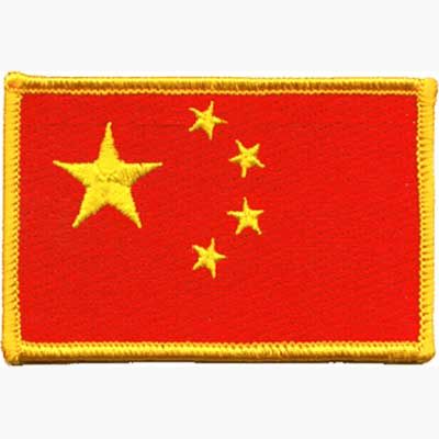 CHINESE FLAG PATCH 2.5" X 3.5" on Sale $2.99