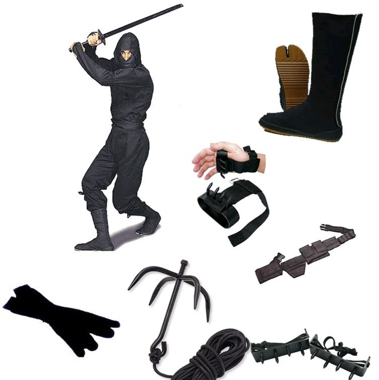 COMPLETE NINJA SET WITH WOOD SWORD on sale only $157.25
