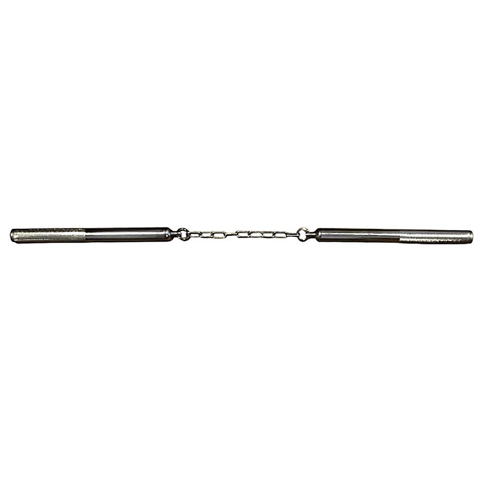 METAL SILVER NUNCHAKU WITH CHAIN on sale only $23.95