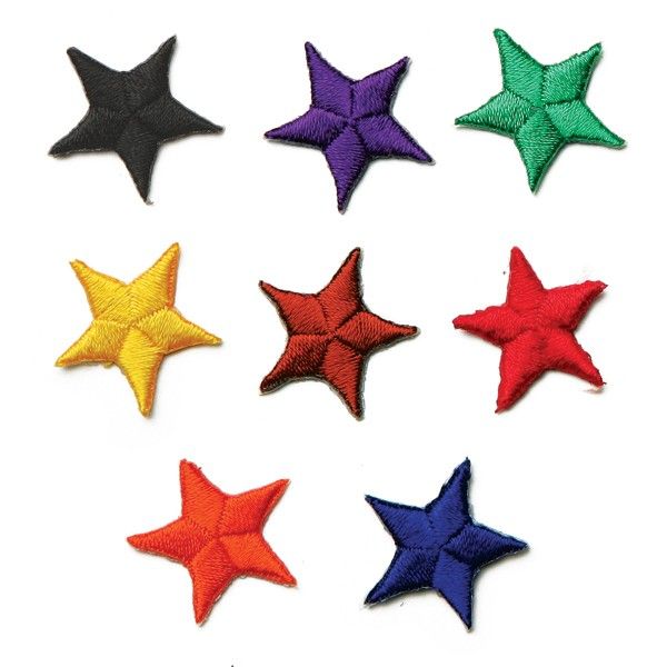 PLAIN COLOR STAR BLACK PATCH on Sale only $1.99
