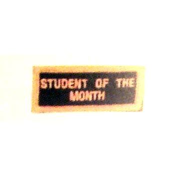 STUDENT OF THE MONTH PATCH on Sale only $5.99