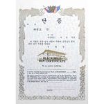 TAEKWONDO BLACK BELT DAN CERTIFICATE on sale only $5.95