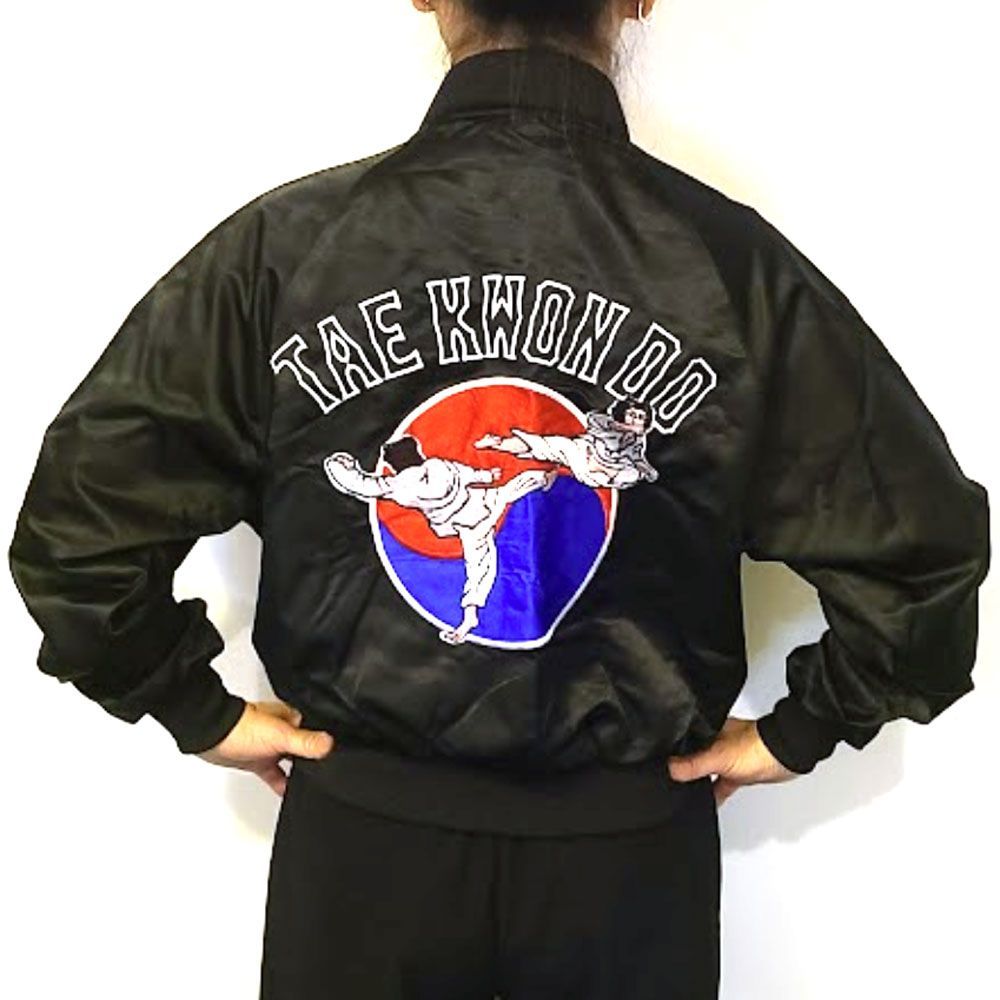 TAE KWON DO SATIN BOMBER JACKET on sale only $39.95