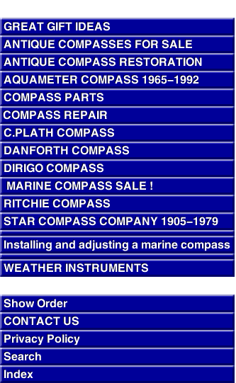 Marine Compasses, Compass Repair, Danforth Compass, Ritchie Compass