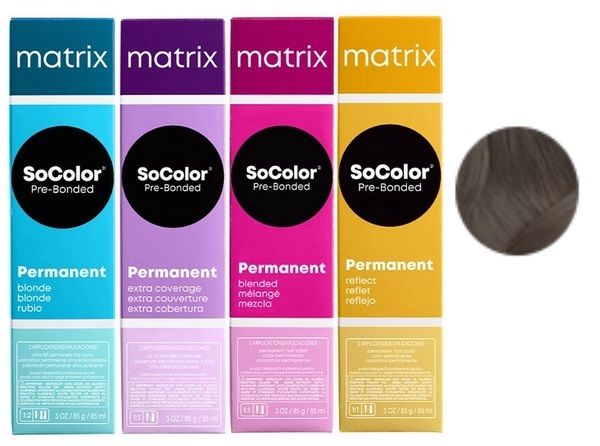 Matrix SoColor Pre-Bonded Permanent Hair Color 4N DARK BROWN NEUTRAL