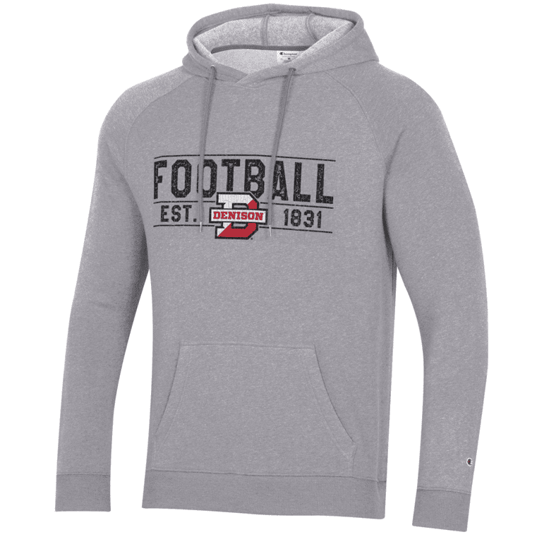 Denison Champion Fleece Football Hoody Heritage Grey