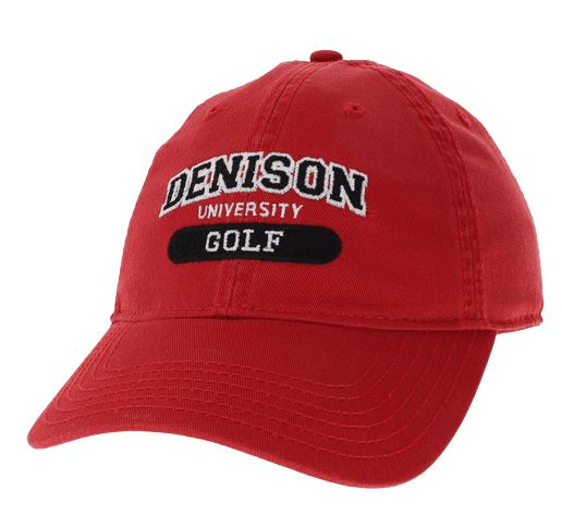 Denison Legacy Classic Golf Hat Red