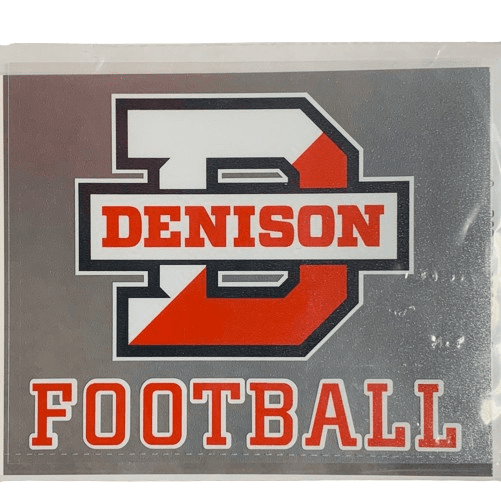 Denison Football Car Decal