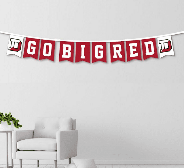 Denison Go Big Red String Banner