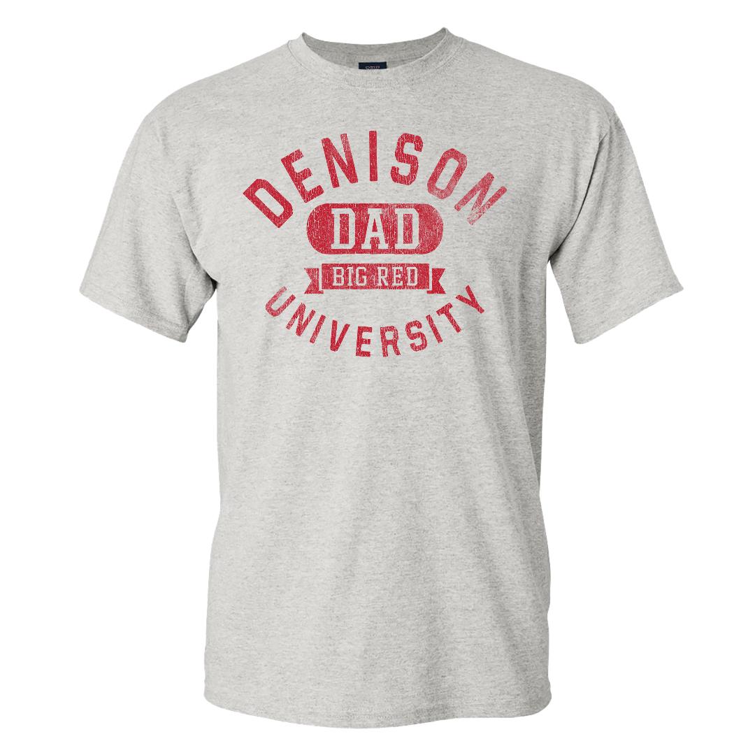 Denison MV Dad Retro Heathered Tee Marble Grey