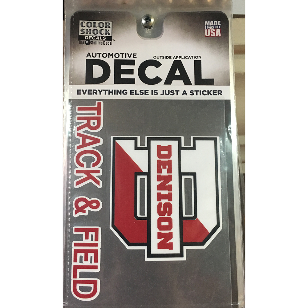 Denison Track and Field Car Decal