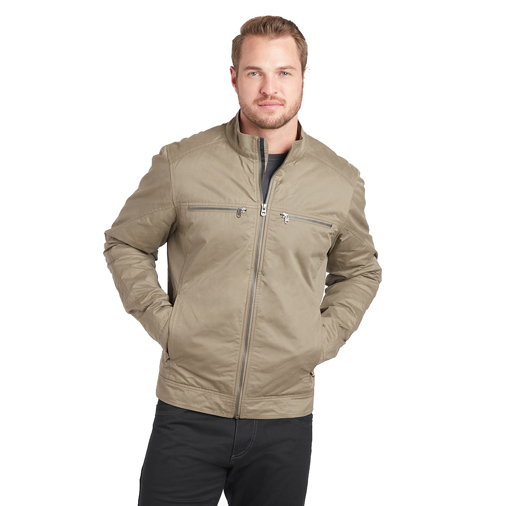 Kuhl Mens Kaffe Racer Jacket Koyote