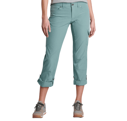 Kuhl Womens Freeflex Roll-Up Pant 30 Inch Eucalyptus