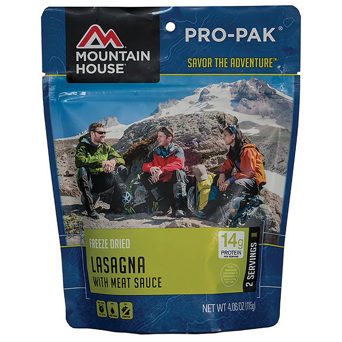 Mountain House Pro Pak Lasagna with Meat Sauce- Serves 1