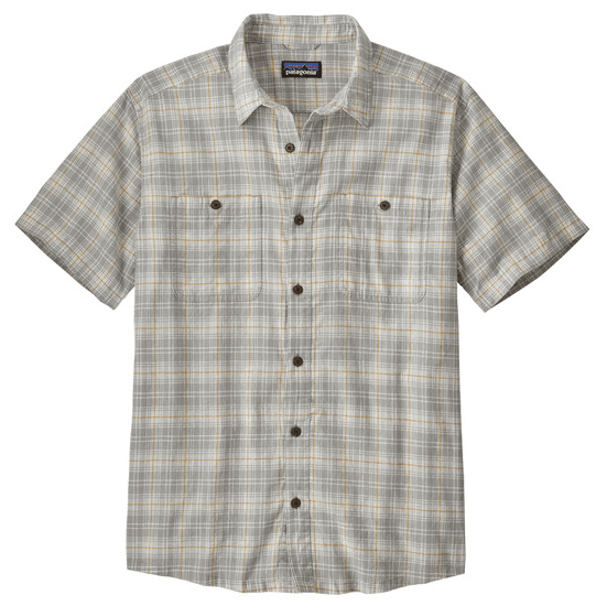 Patagonia Mens Back Step Shirt Beyond Horizons/ Salt Grey